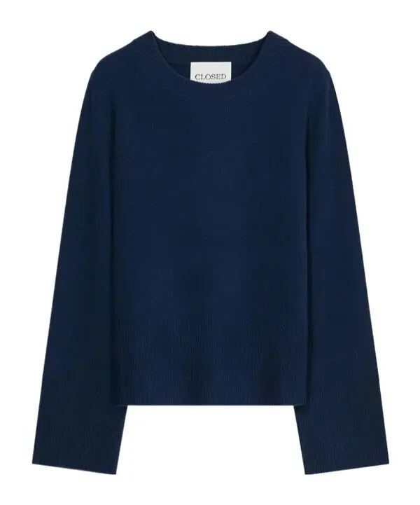 Closed Long-sleeve Crew-neck Sweater