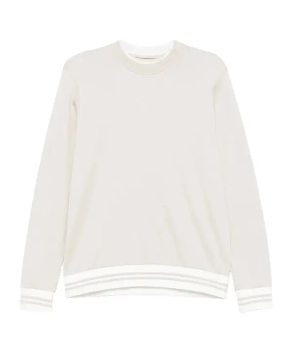 Eleventy Striped-trim Sweatshirt