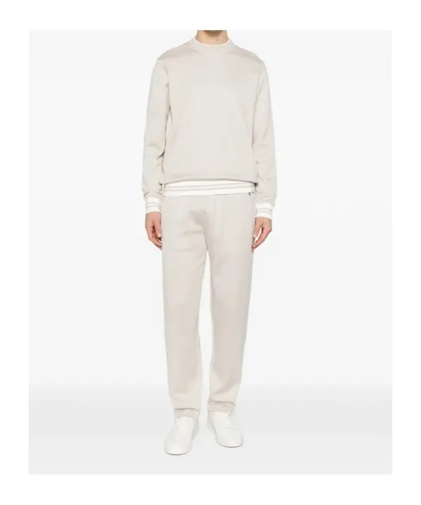 Eleventy Striped-trim Sweatshirt