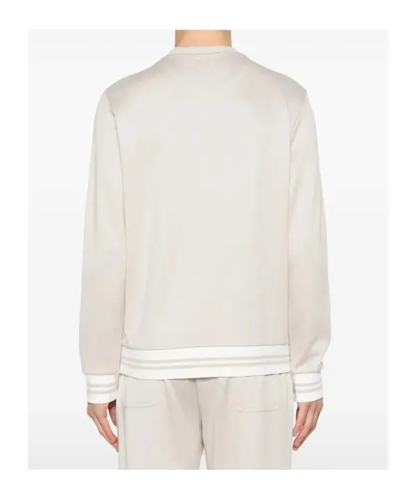 Eleventy Striped-trim Sweatshirt