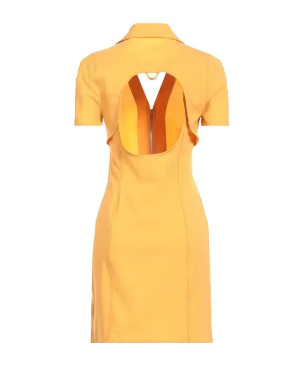 Jacquemus Solid-color Wool Short-sleeve Dress