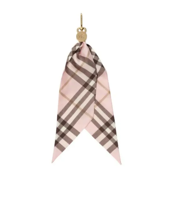 Burberry Check Silk Scarf Charm