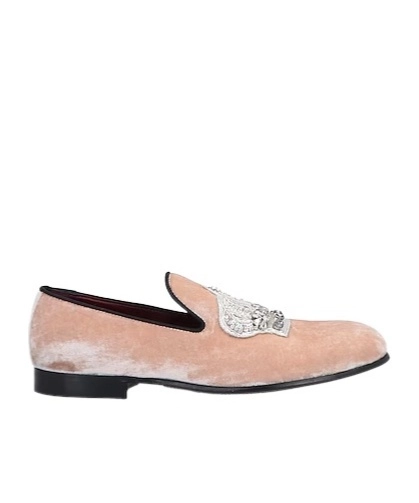 Dolce & Gabbana Velvet Slippers With Embellishments