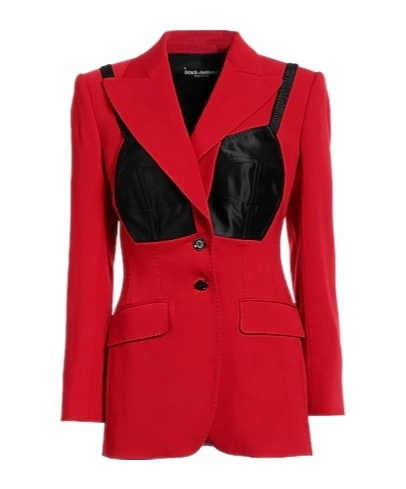 Dolce & Gabbana Single-breasted Two-tone Blazer