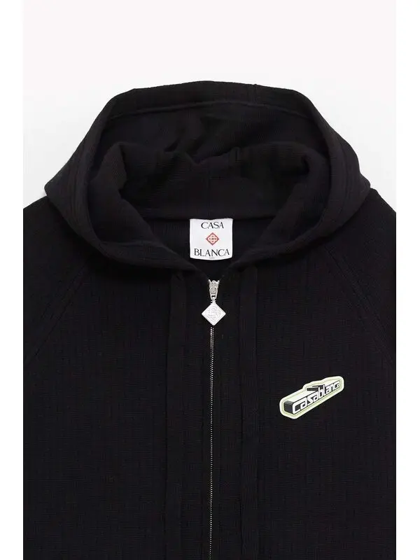 Casablanca Zip-up Hoodie With Logo