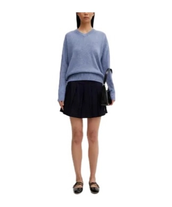 SPORTY  RICH Sporty & Rich Pleated Embroidery Mini Skirt