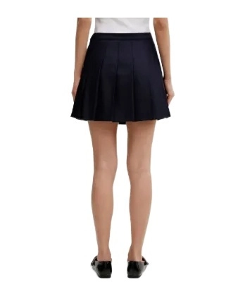 SPORTY  RICH Sporty & Rich Pleated Embroidery Mini Skirt