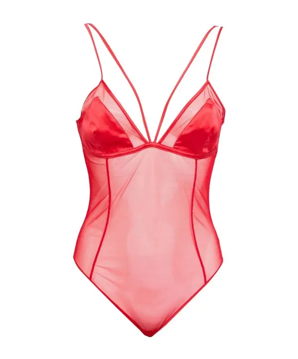 Dolce & Gabbana Solid Color Lightweight Mesh Swimsuit