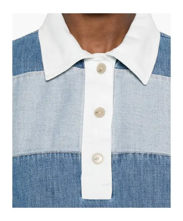 Closed Striped Polo Top
