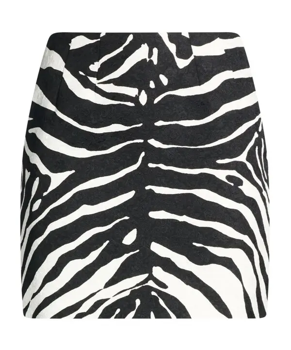 Dolce & Gabbana Zebra Print Pencil Skirt - Black