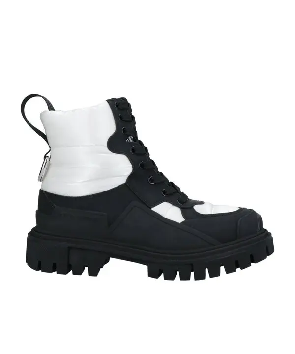 Dolce & Gabbana Color Block Lace-up Ankle Boots
