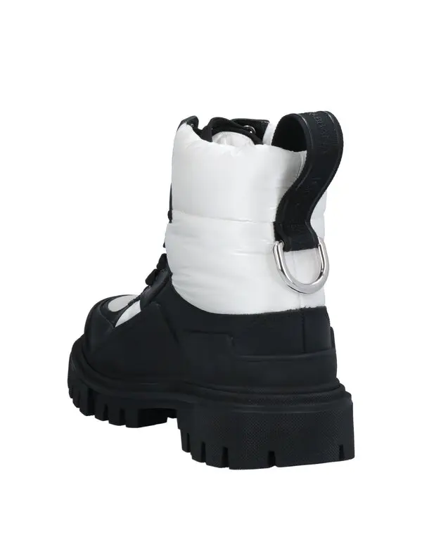 Dolce & Gabbana Color Block Lace-up Ankle Boots