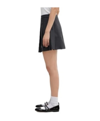 SPORTY  RICH Sporty & Rich Pleated Embroidery Mini Skirt