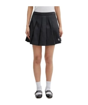 SPORTY  RICH Sporty & Rich Pleated Embroidery Mini Skirt