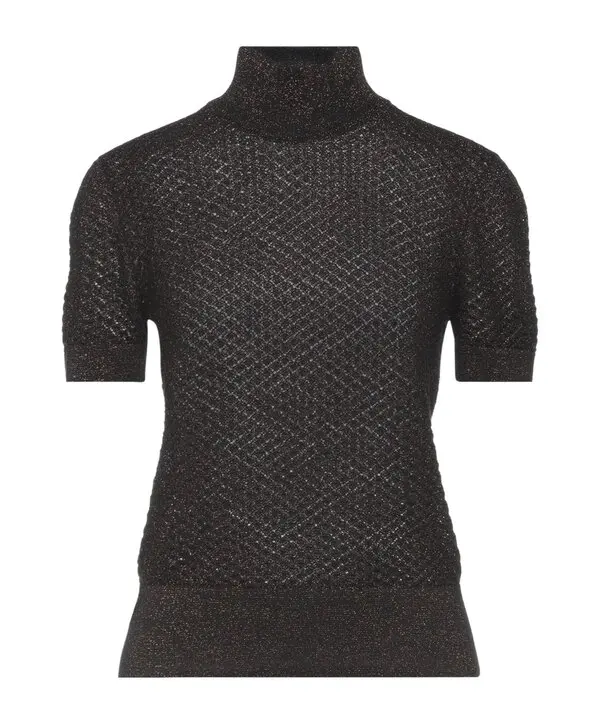 Dolce & Gabbana Two-tone Knitted Short-sleeve Turtleneck