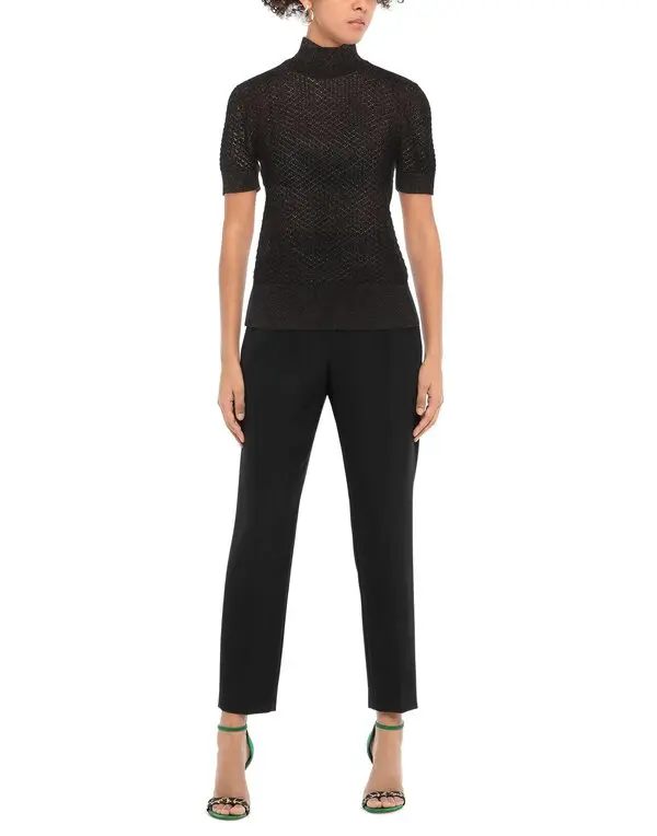 Dolce & Gabbana Two-tone Knitted Short-sleeve Turtleneck