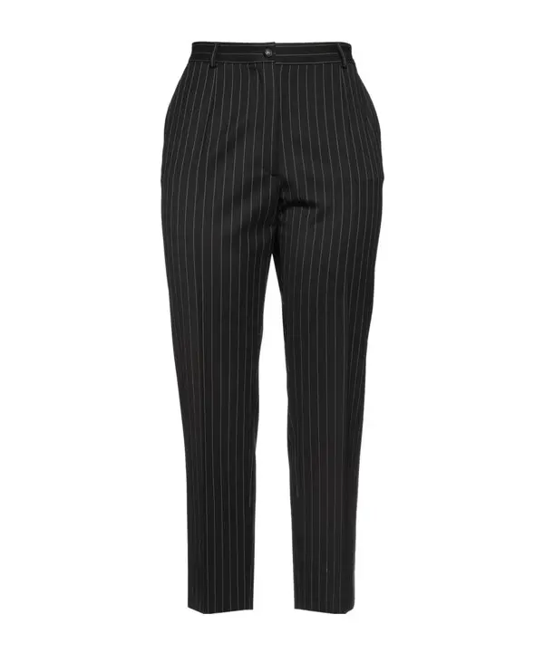 Dolce & Gabbana Striped Casual Trousers - Dark Brown