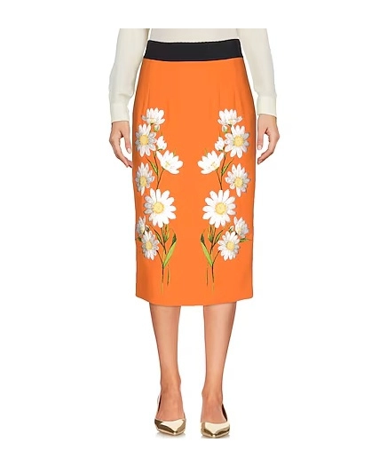Dolce & Gabbana Embroidered Crepe Skirt