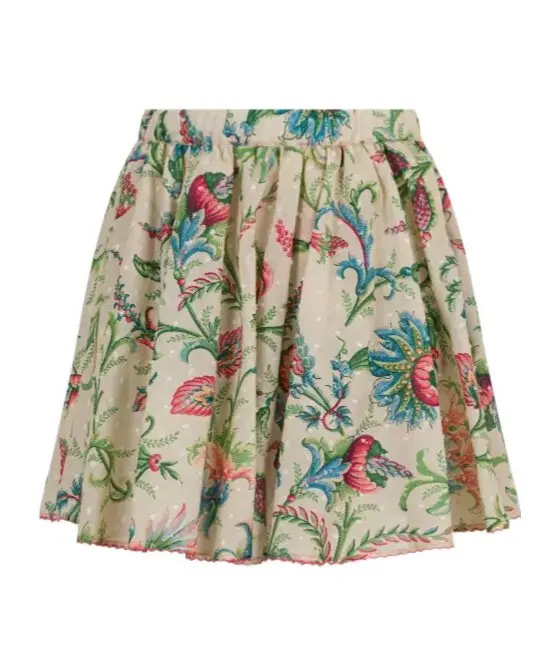 Etro Cotton Culottes With Leafy Floral Print
