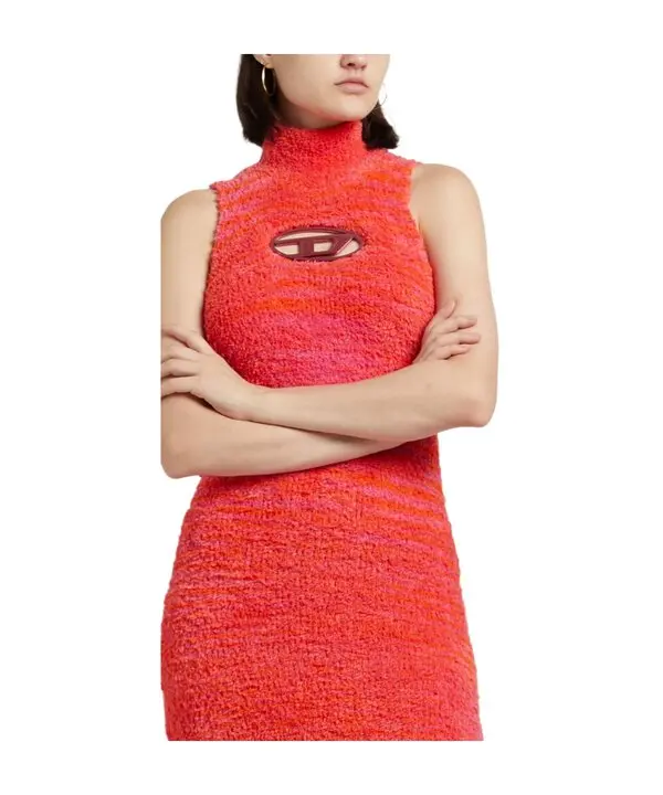 DIESEL® Sleeveless Two-tone Knit Dress