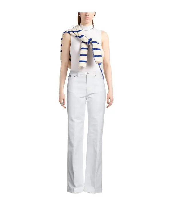Dolce & Gabbana Solid Color Bootcut Jeans