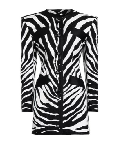 Dolce & Gabbana Zebraprint Jacket - Black