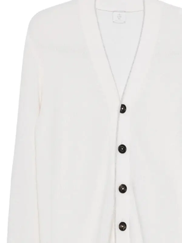 Eleventy Contrasting Trim Buttoned Cardigan