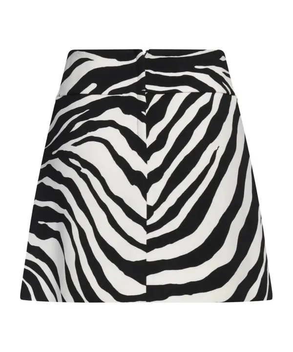 Dolce & Gabbana Zebra-print Flared Skirt - Black