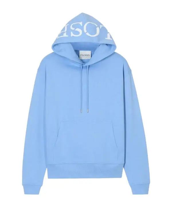 Closed Logo Printed Hoodie - Blue
