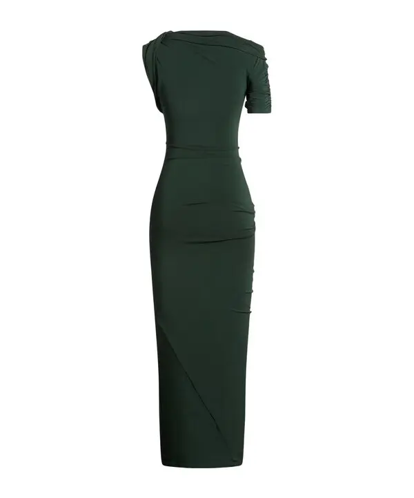 Jacquemus Draped Sleeveless Boat Neck Sheath Dress
