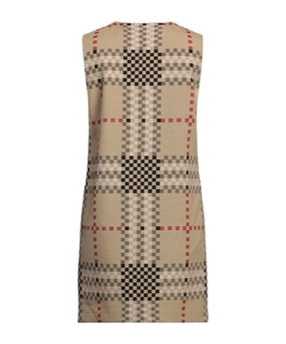 Burberry Plaid Jacquard Sleeveless Dress