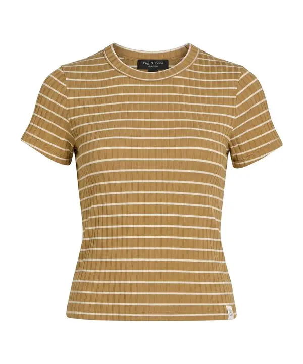 Rag & Bone Striped Ribbed T-shirt