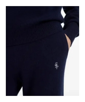 SPORTY  RICH Elasticated-waist Trousers