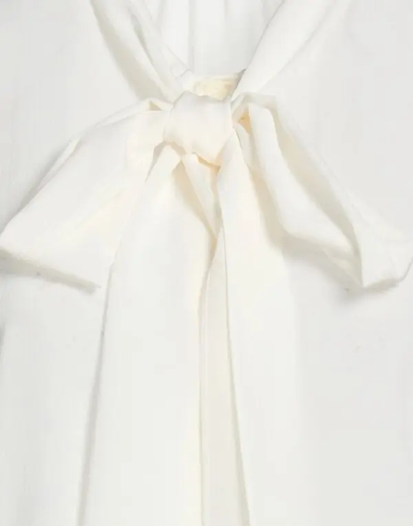 Burberry Silk Crepe Bow Blouse