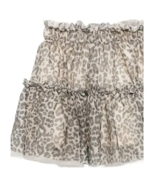 Liu Jo Ruffled Leopard Print Skirt Set