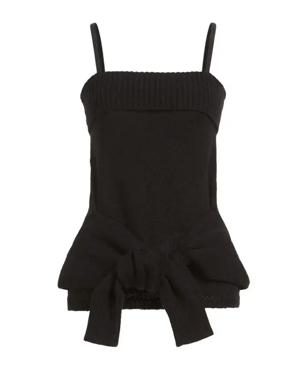 Dolce & Gabbana Sleeveless Solid-colored Knit Top