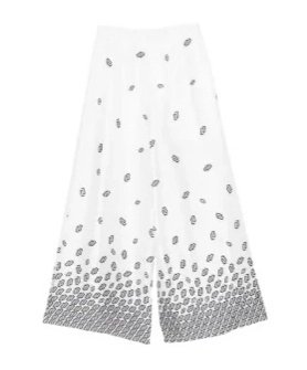 Liu Jo Geometric Pattern Wide Leg Trousers