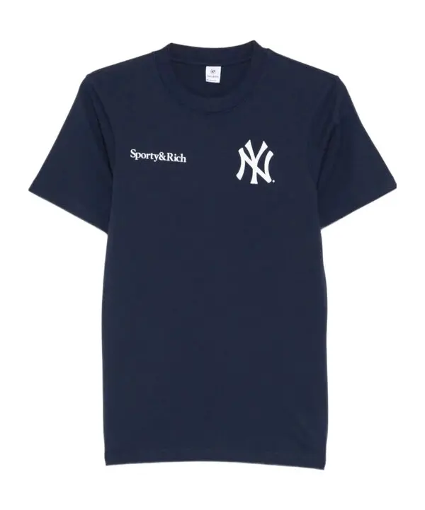 SPORTY  RICH Sporty & Rich Logo Detail T-shirt