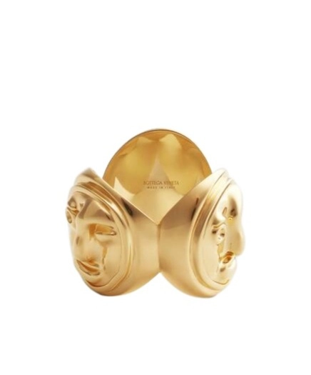 Bottega Veneta Abstract Face Ring