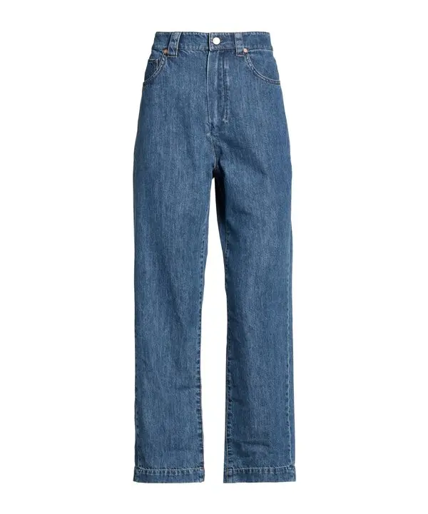 Max Mara Solid Color Denim Trousers