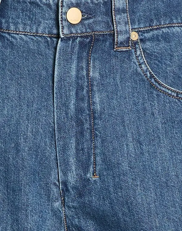 Max Mara Solid Color Denim Trousers