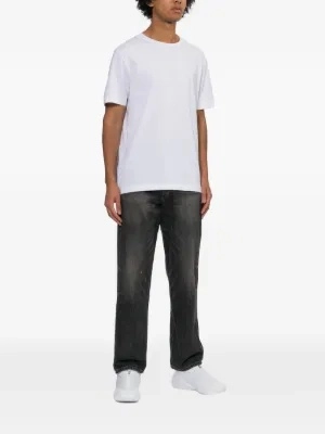 A.p.c. Logo-embroidered Round Neck T-shirt