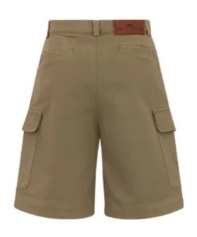 Etro Stretch Cotton Cargo Bermuda Shorts
