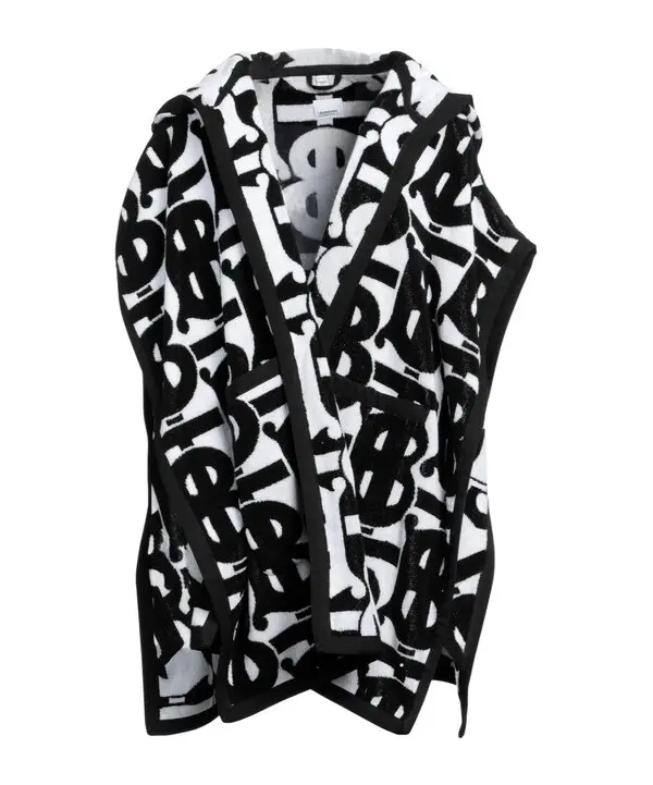 Burberry Sleeveless Hoodie With Logo Print - Black