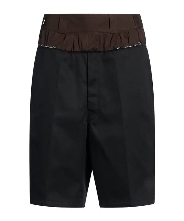 MAISON MARGIELA Two-tone Gabardine Bermuda Shorts
