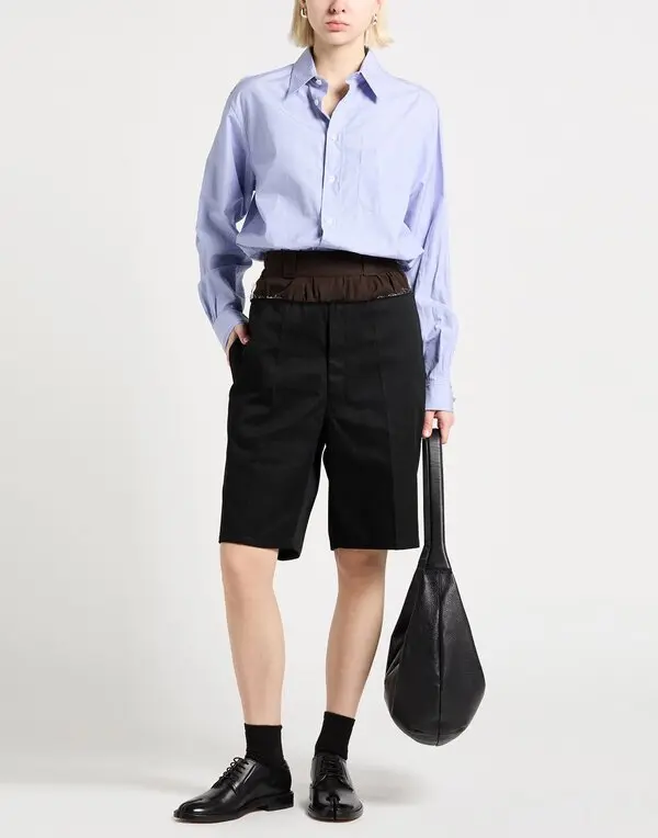 MAISON MARGIELA Two-tone Gabardine Bermuda Shorts