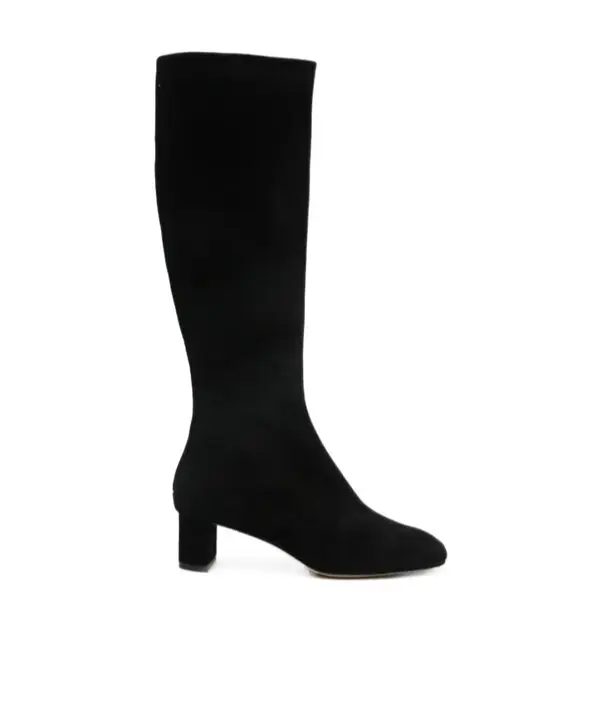 AeydĒ Low-heel Suede Boots - Black