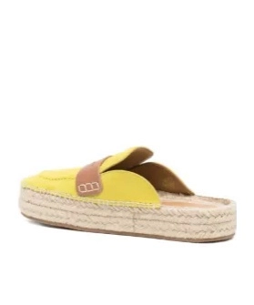 J.W.ANDERSON Suede Flat Straw Sandals