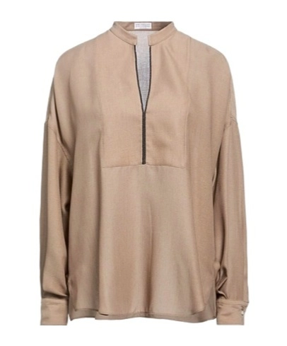 Brunello Cucinelli Long-sleeved Embellished Top