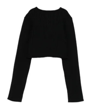 Liu Jo Ribbed Cardigan With Logo Detail